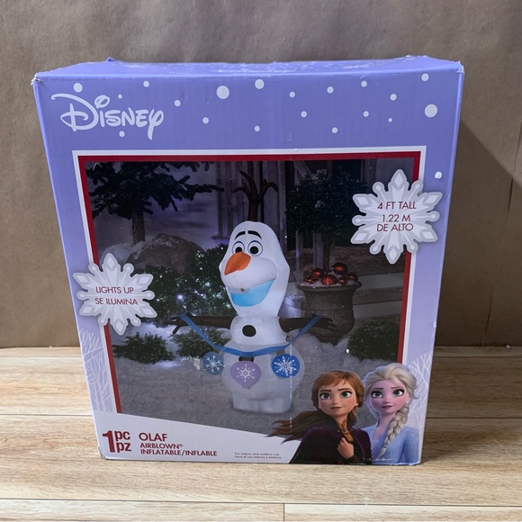 Gemmy | Holiday | New 4 Ft Stand Up Olaf Airblown Disney Frozen ...
